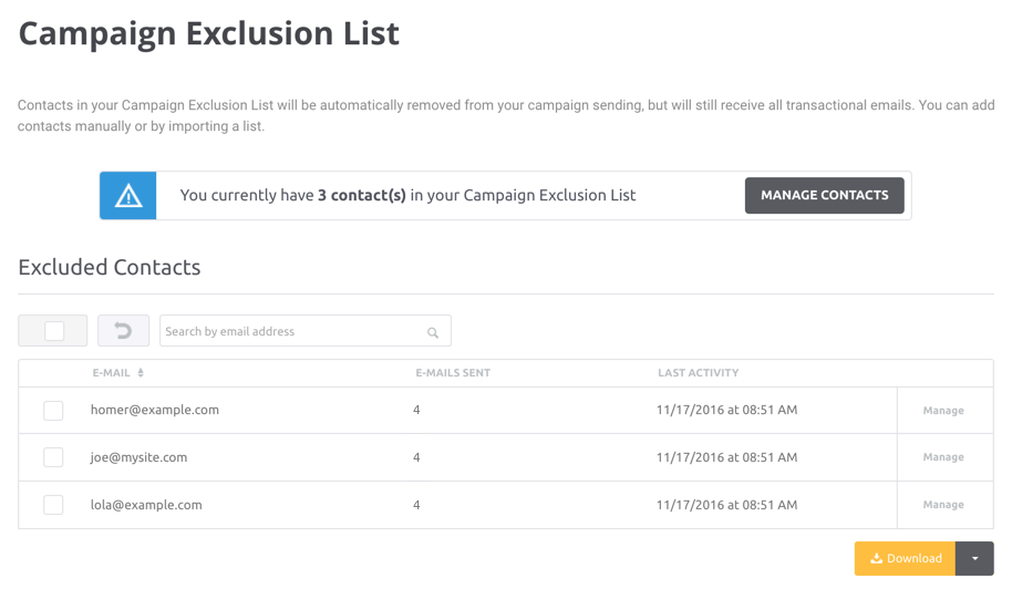 Campaign Exclusion List – Mailjet Help Center