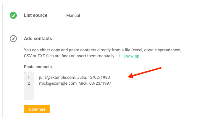 Managing your contact lists – Mailjet Help Center