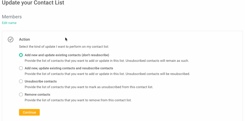 Managing your contact lists – Mailjet Help Center